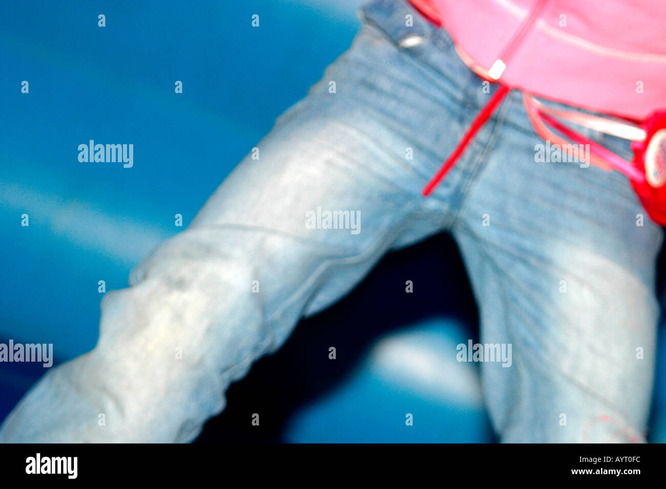 Legs of young girl bouncing on bouncy castle inflatable Stock Photo - Alamy