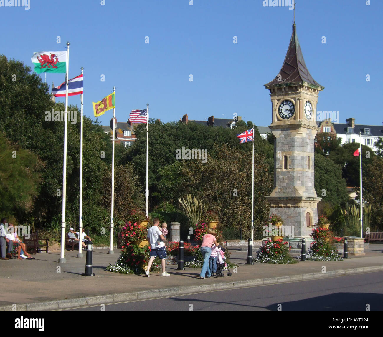 Exmouth clock seafront coastline hi-res stock photography and images ...