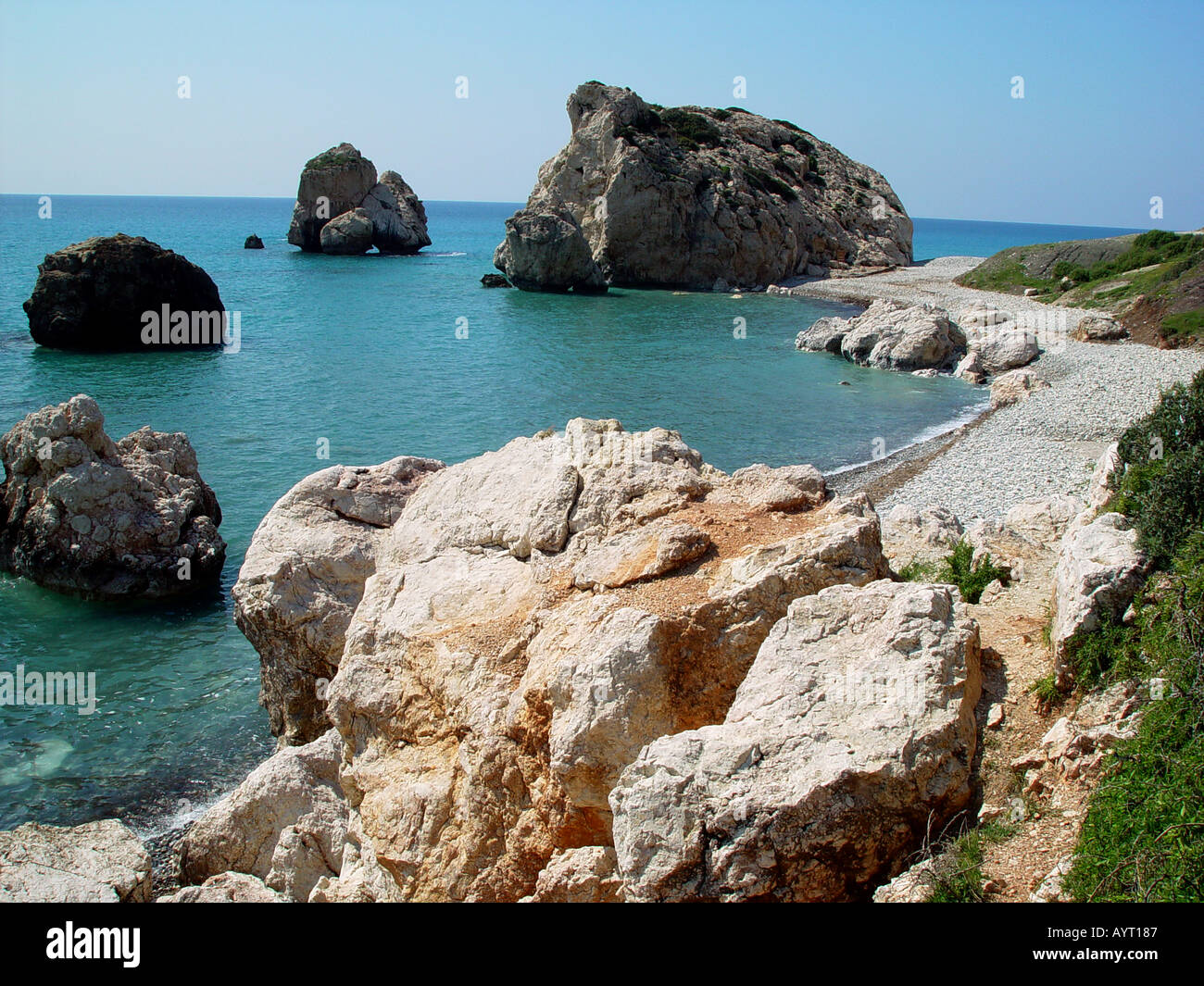 Aphrodite Rock near Pissouri Cyprus Stock Photo - Alamy