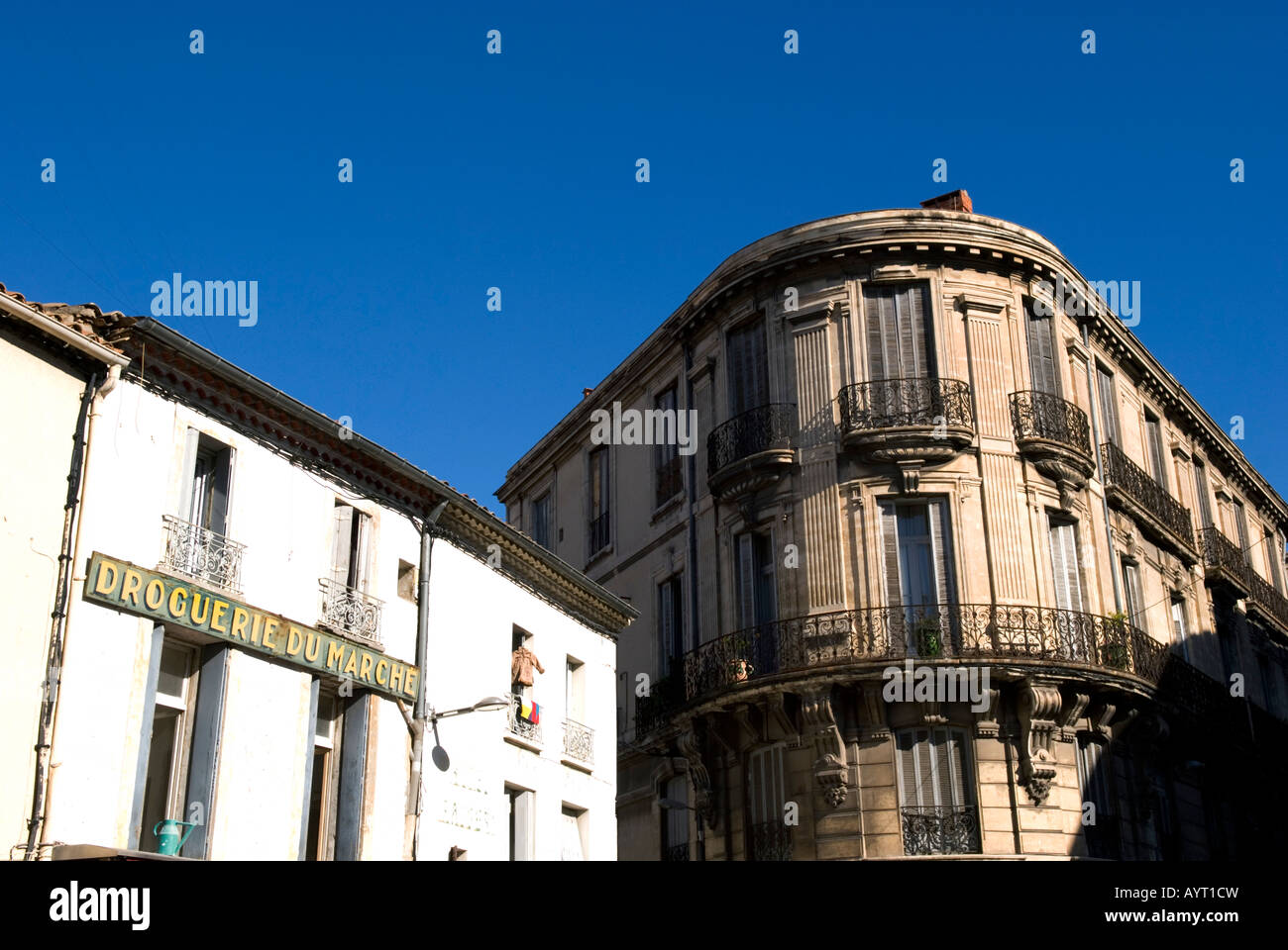 a cropped view of some traditional french buildings in the city of ...