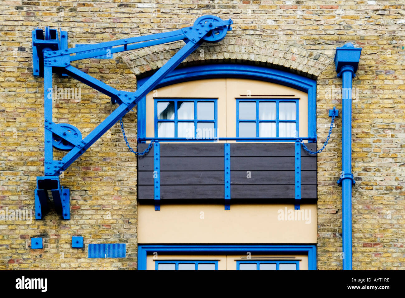 Warehouse on the River Thames, Wapping, London, England, UK Stock Photo ...