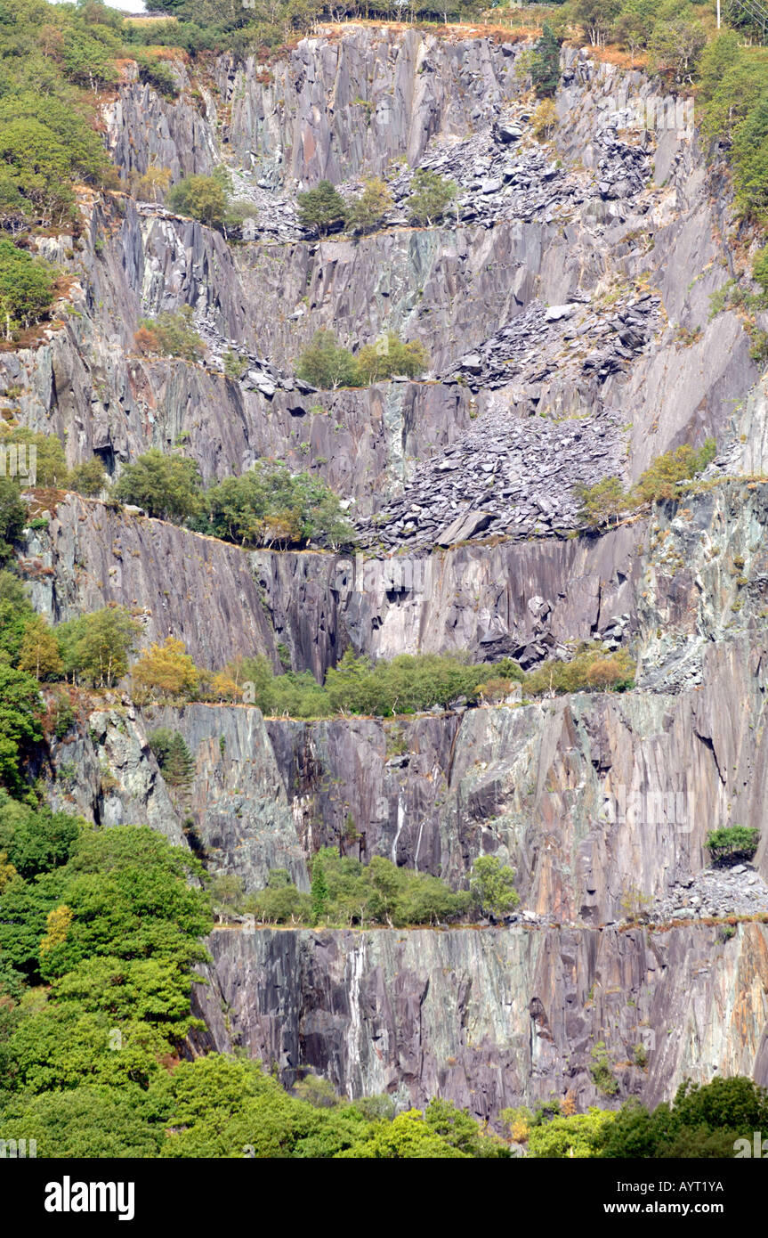 Welsh Slate Quarry Llanberis Gwynedd Wales UK Stock Photo - Alamy