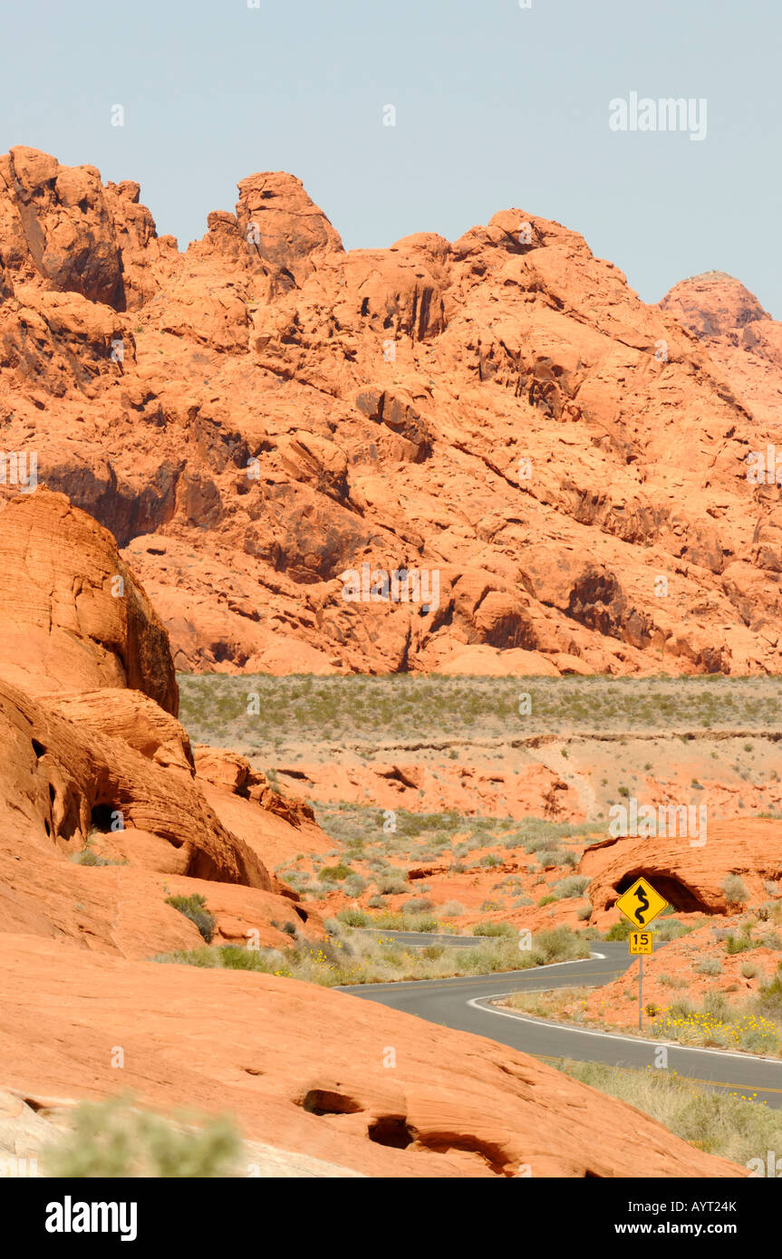 A road winding through rocky desert Stock Photo - Alamy