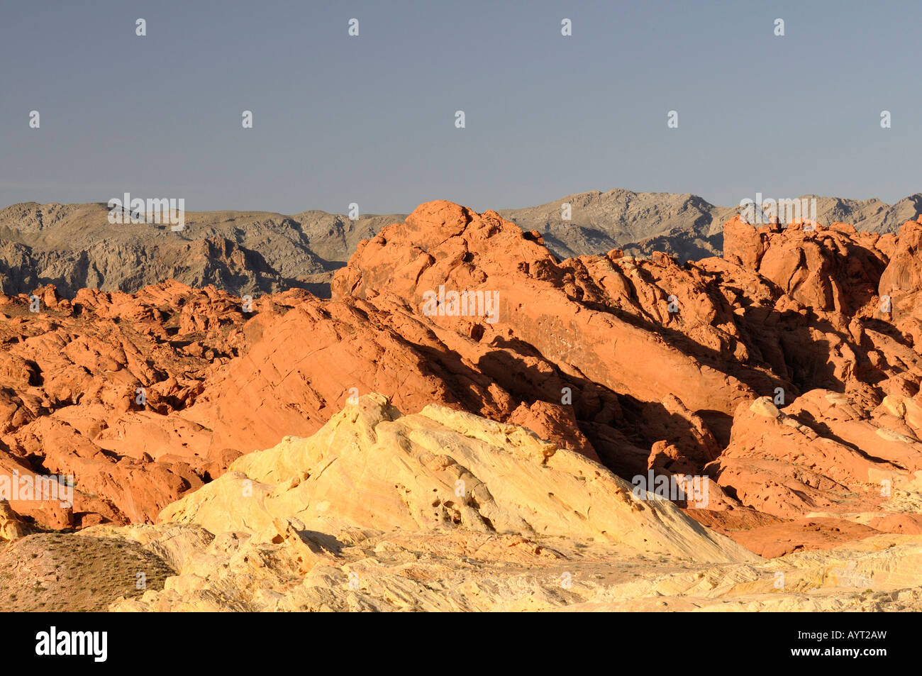 Fire canyon and Silica Dome rock formation in the Valley of Fire State ...
