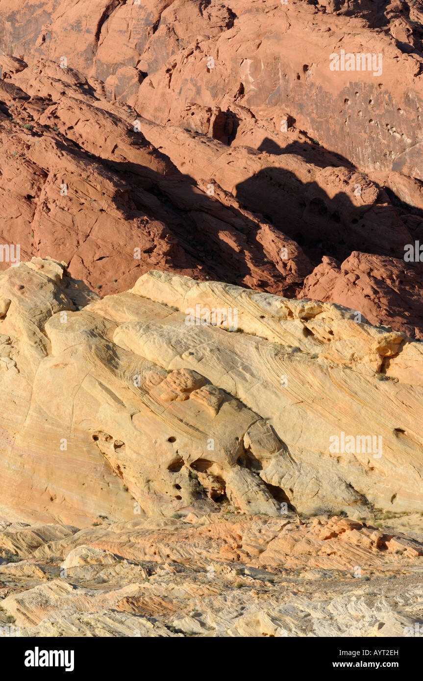 Fire canyon and Silica Dome rock formation in the Valley of Fire State ...