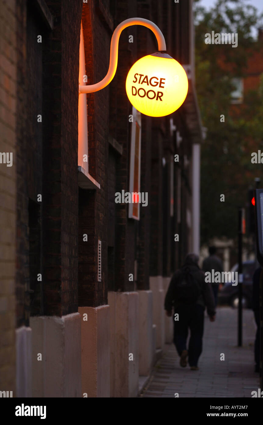 Stage Door sign at The Old Vic theatre in London, Britain UK Stock ...