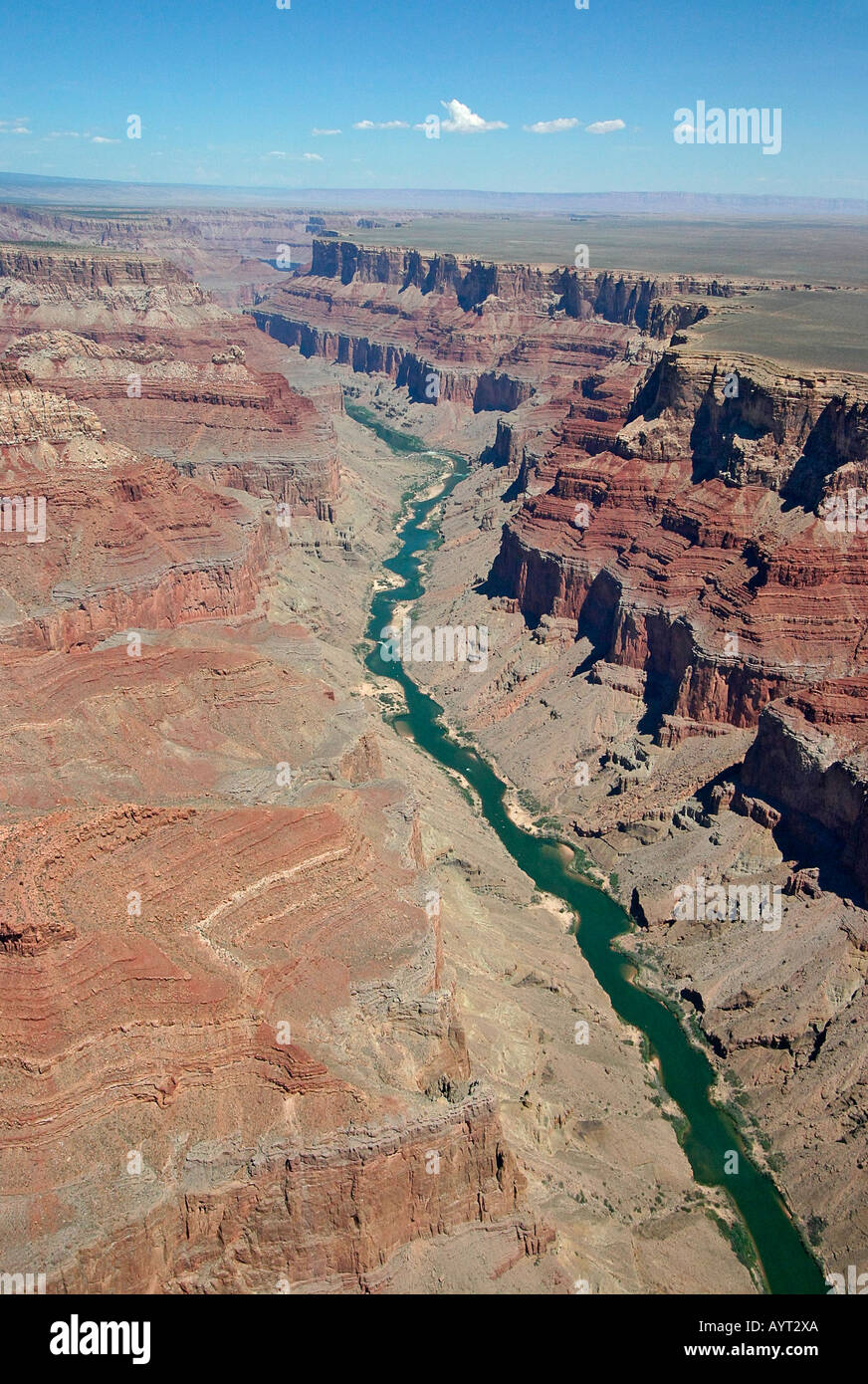 Aerial view of Colorado River and Marble Canyon Stock Photo - Alamy