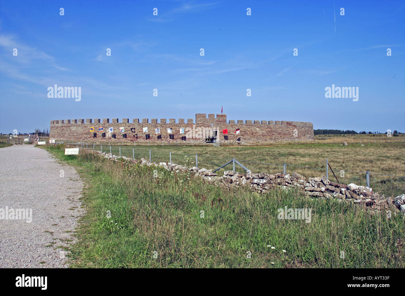 Eketorp castle ruins Stock Photo - Alamy