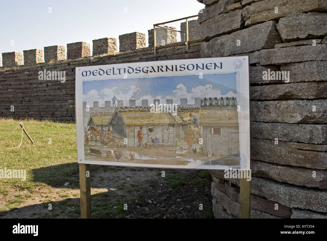 Eketorp castle ruins Stock Photo - Alamy