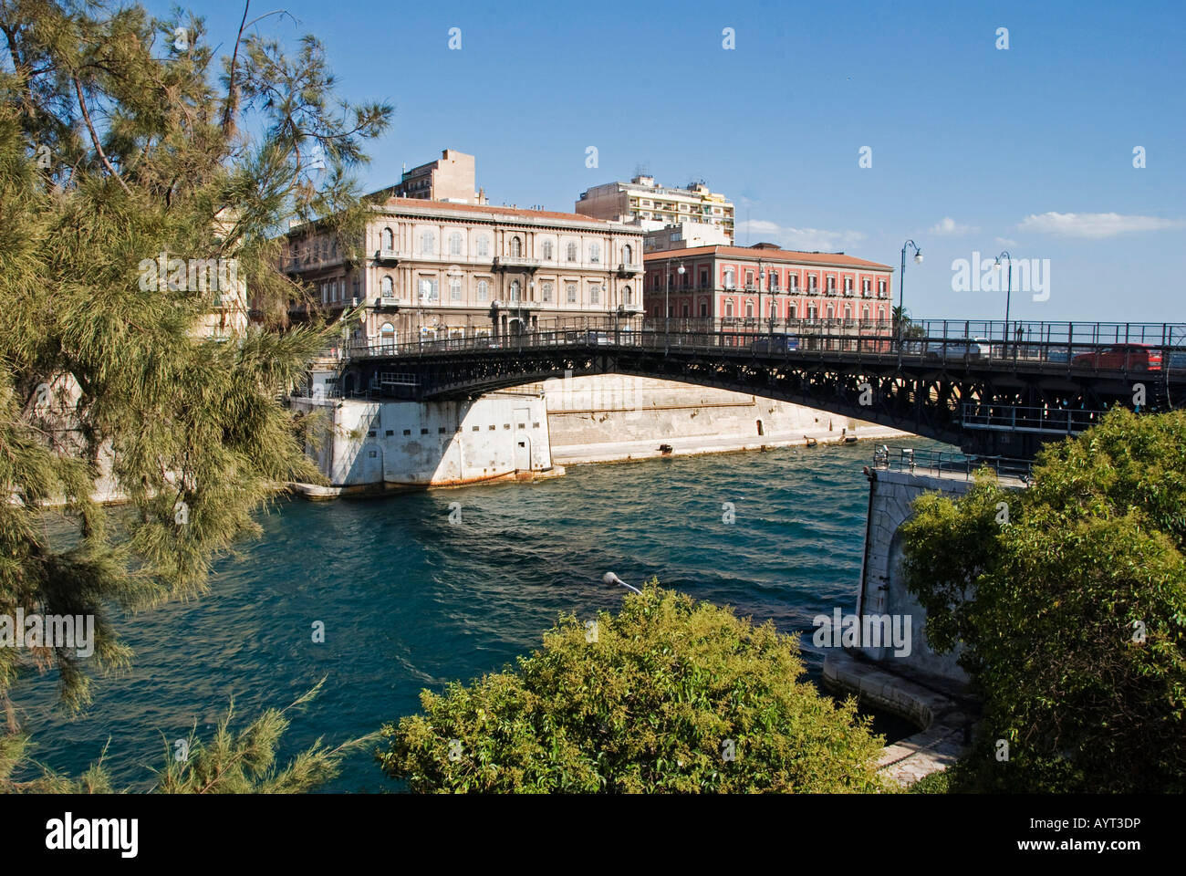 Bridge, Taranto, Apulia, Southern Italy Stock Photo - Alamy