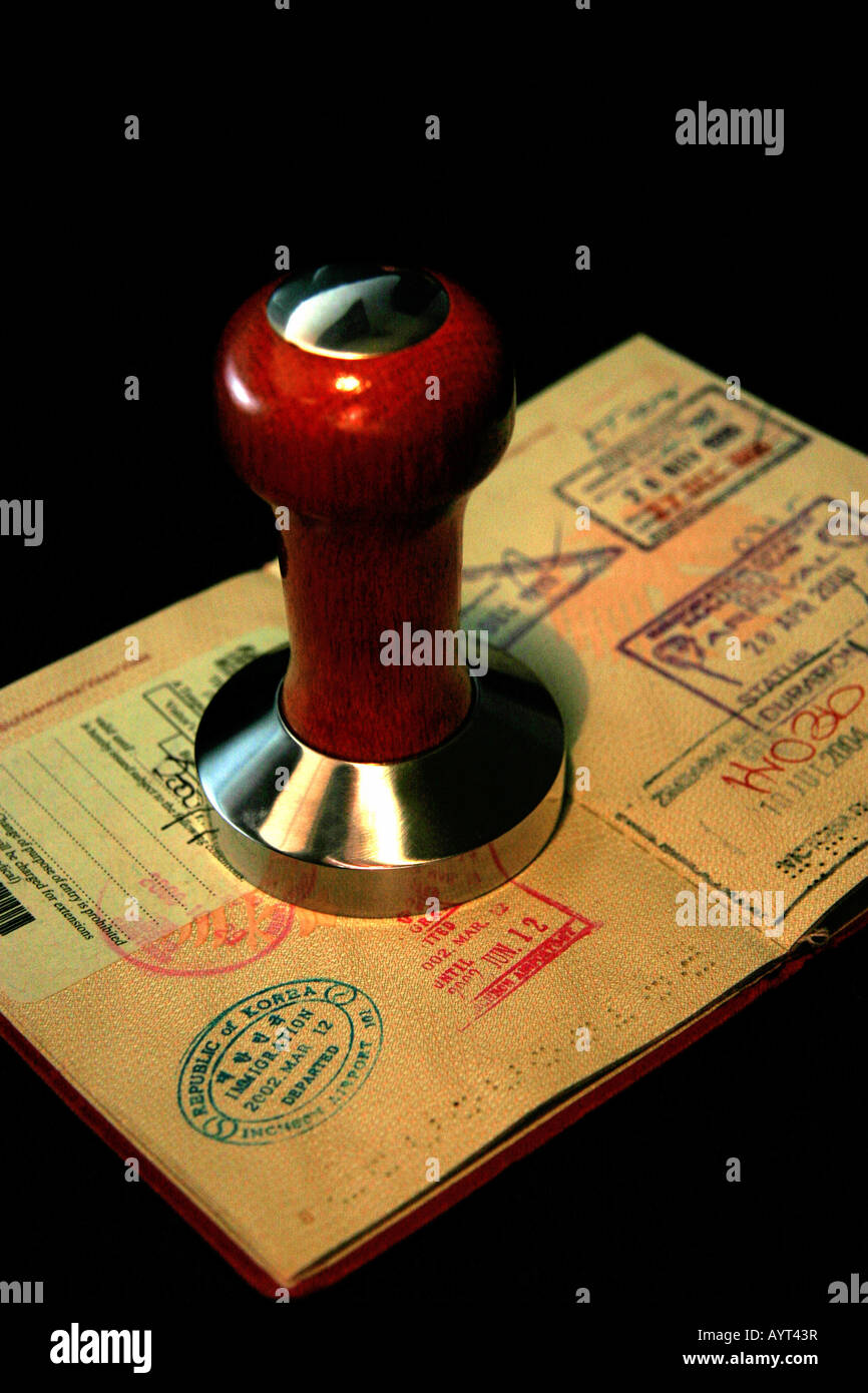 Passport inside stamp hi-res stock photography and images - Alamy