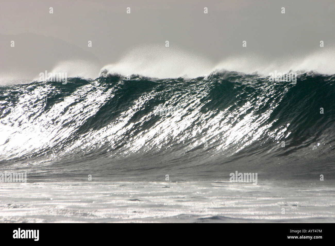 Wave, Oahu, Hawaii, Pacific Ocean Stock Photo - Alamy