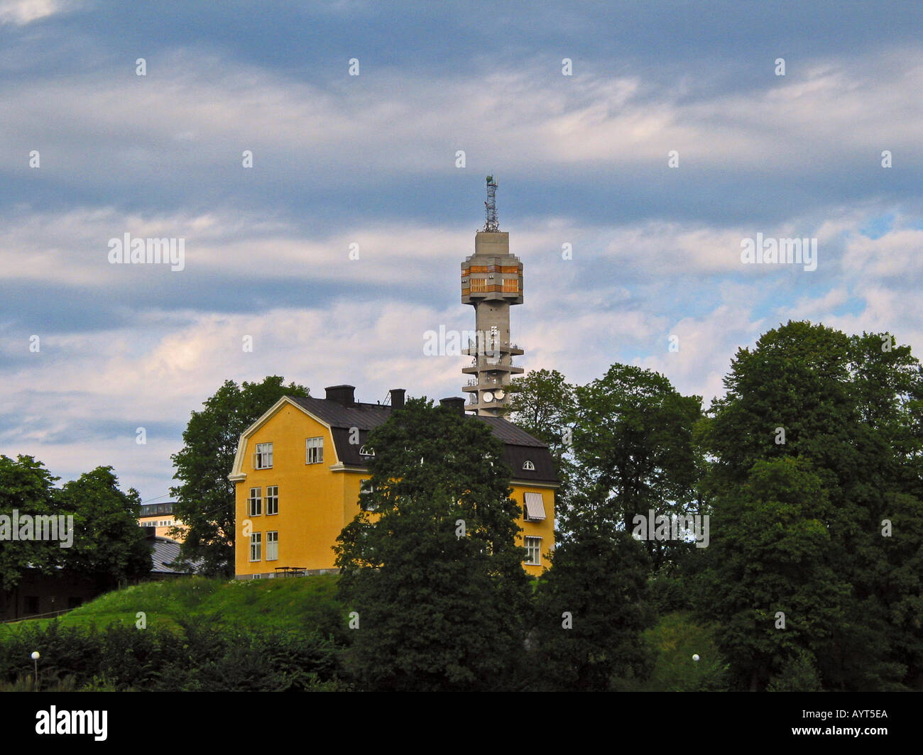 Stockholm television tower Fernsehturm Stock Photo - Alamy
