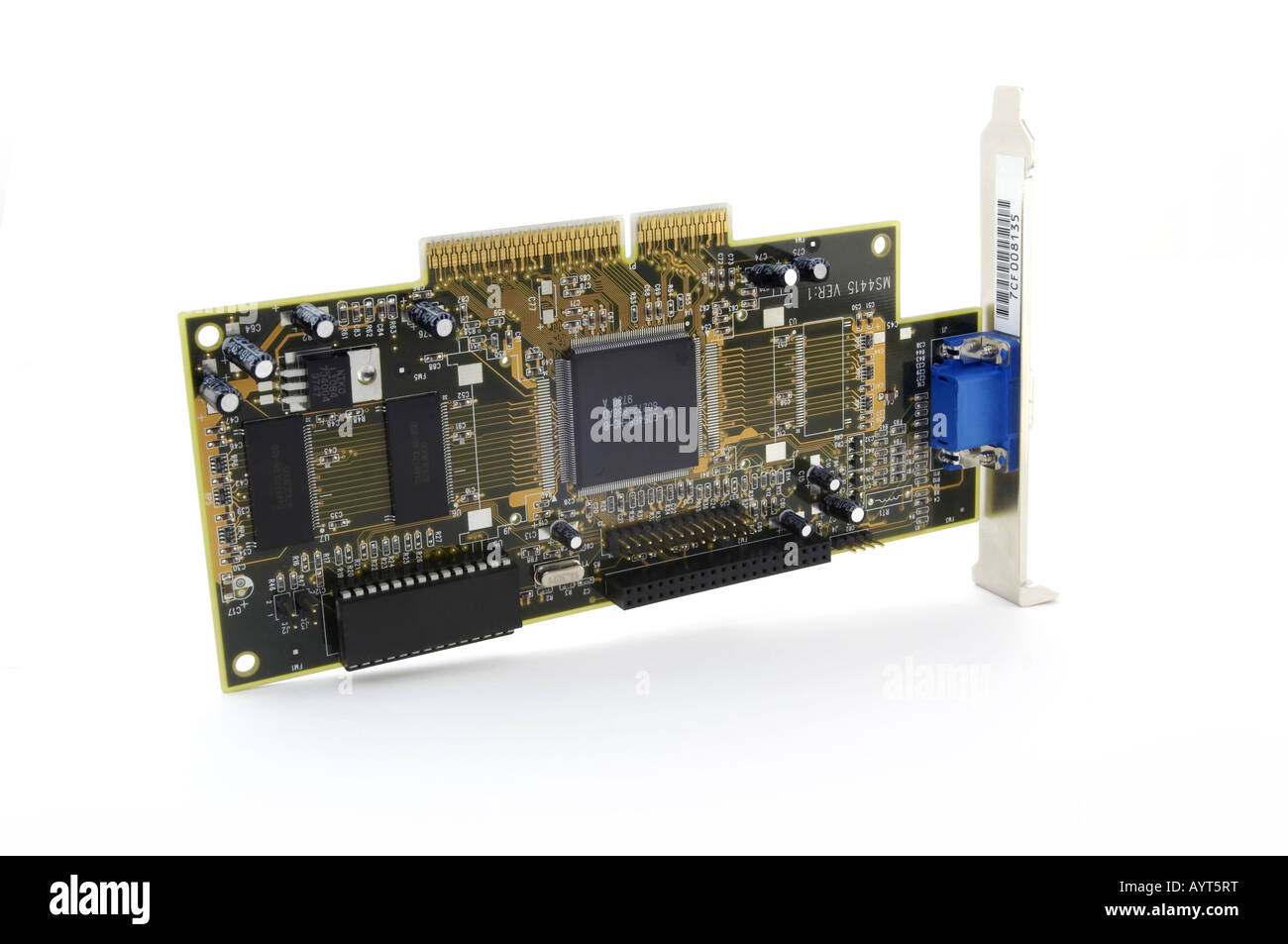 Computer components: video card on a white background Stock Photo - Alamy