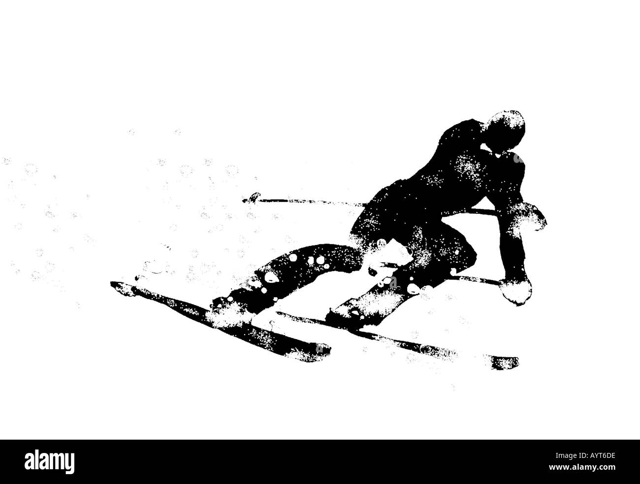 Skier illustrations hi-res stock photography and images - Alamy