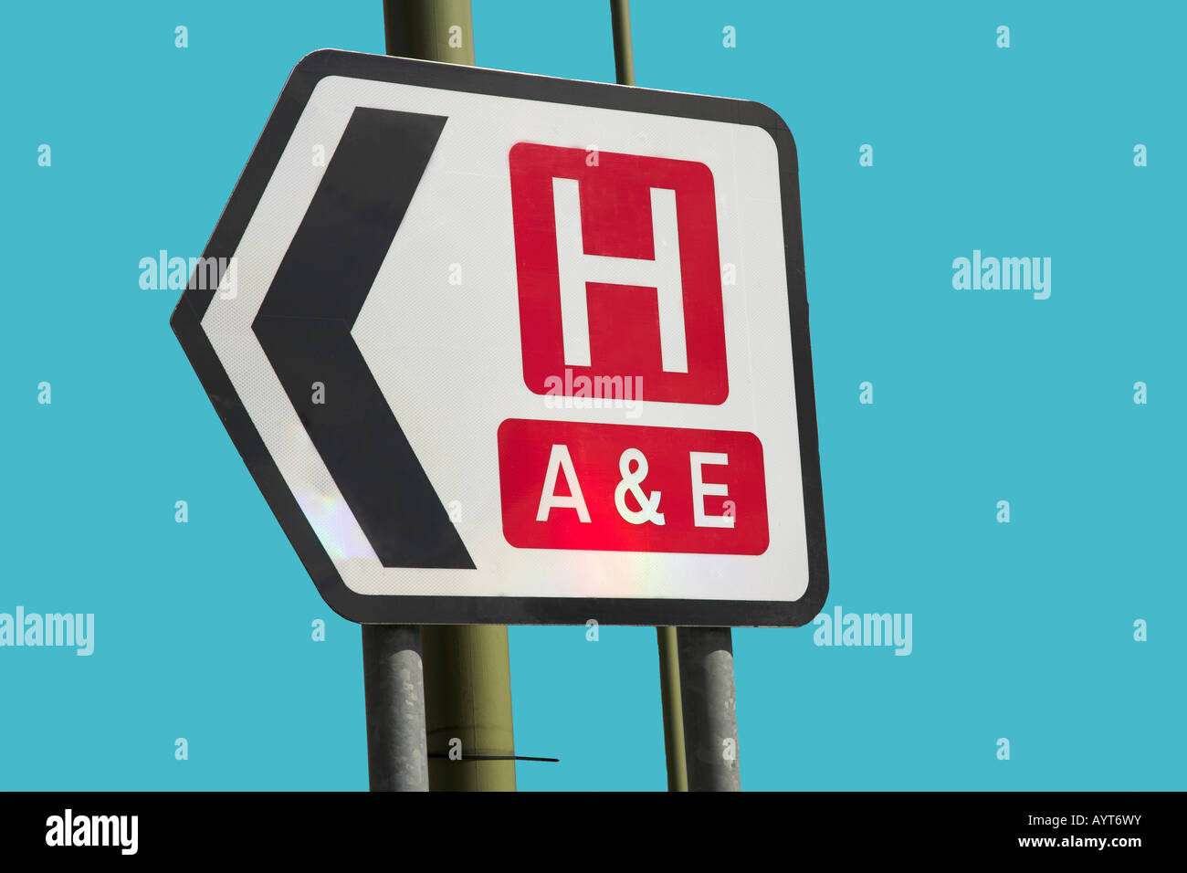 Accident and emergency sign Stock Photo - Alamy