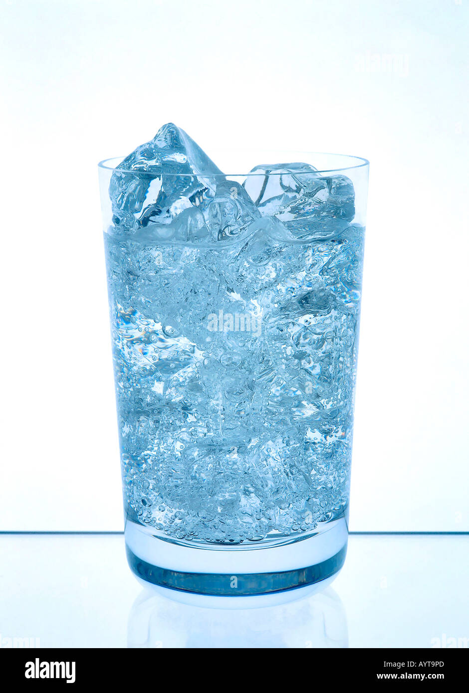 One cold refreshing glass of ice water Stock Photo - Alamy