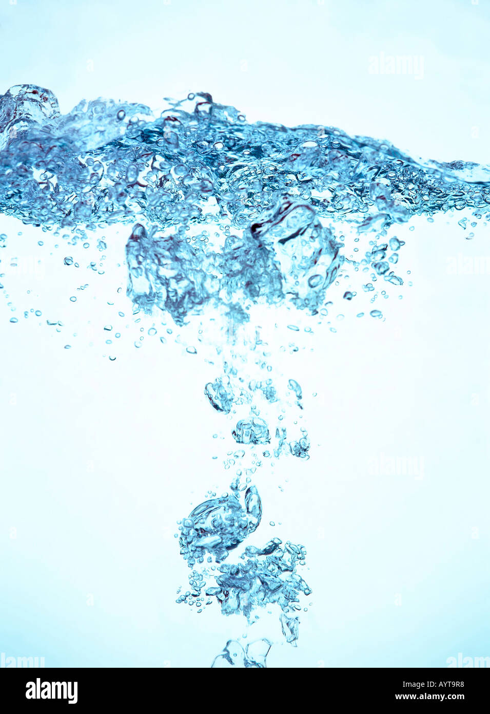 Many bubbles floating downward Stock Photo - Alamy