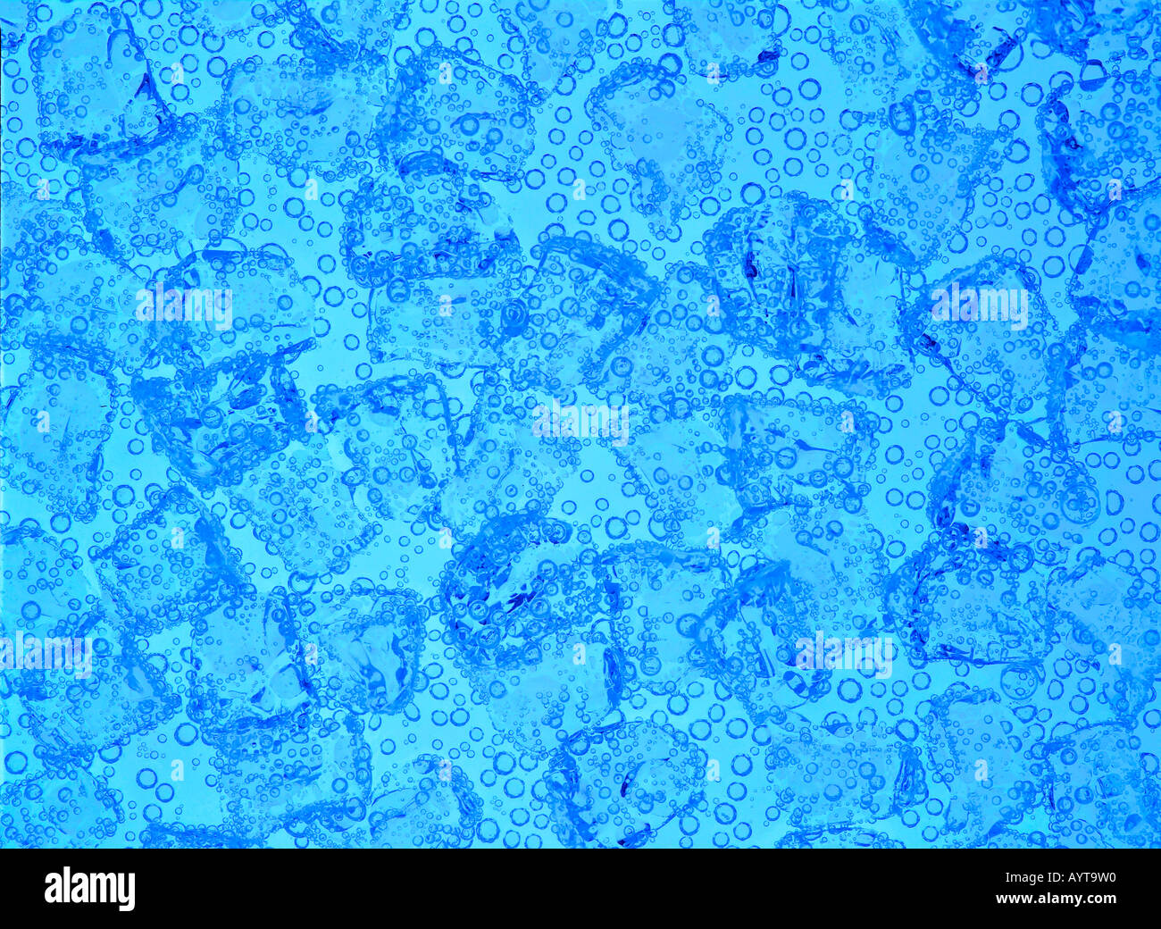 All blue ice and bubbles Stock Photo - Alamy