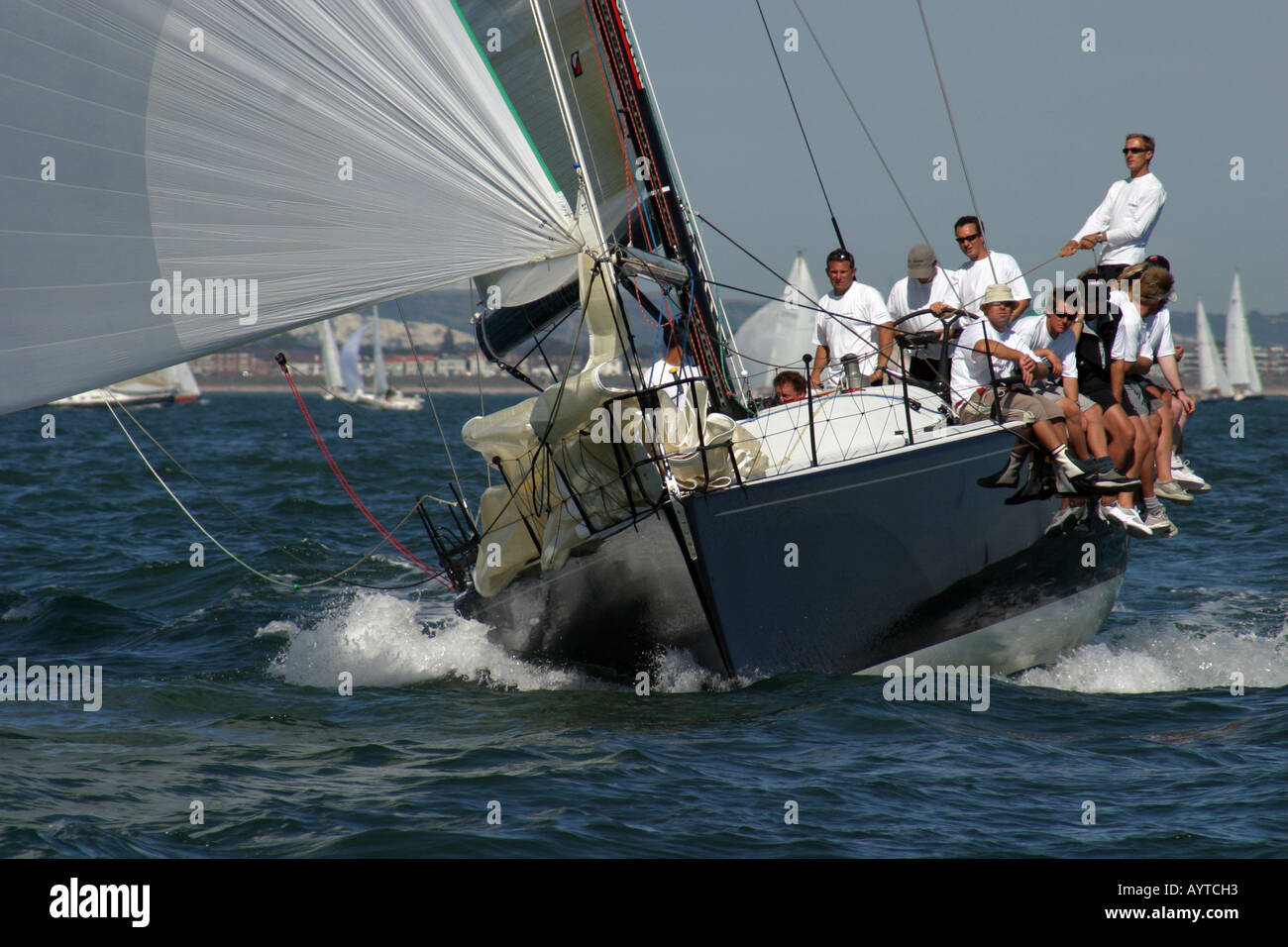 Cowes Week Sailing Yachts Stock Photo - Alamy