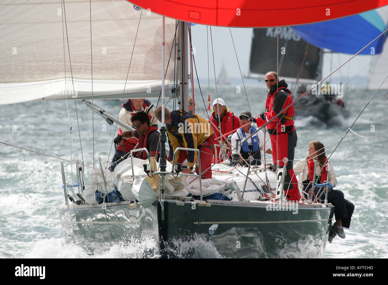 Cowes Week Sailing Yacht Stock Photo - Alamy