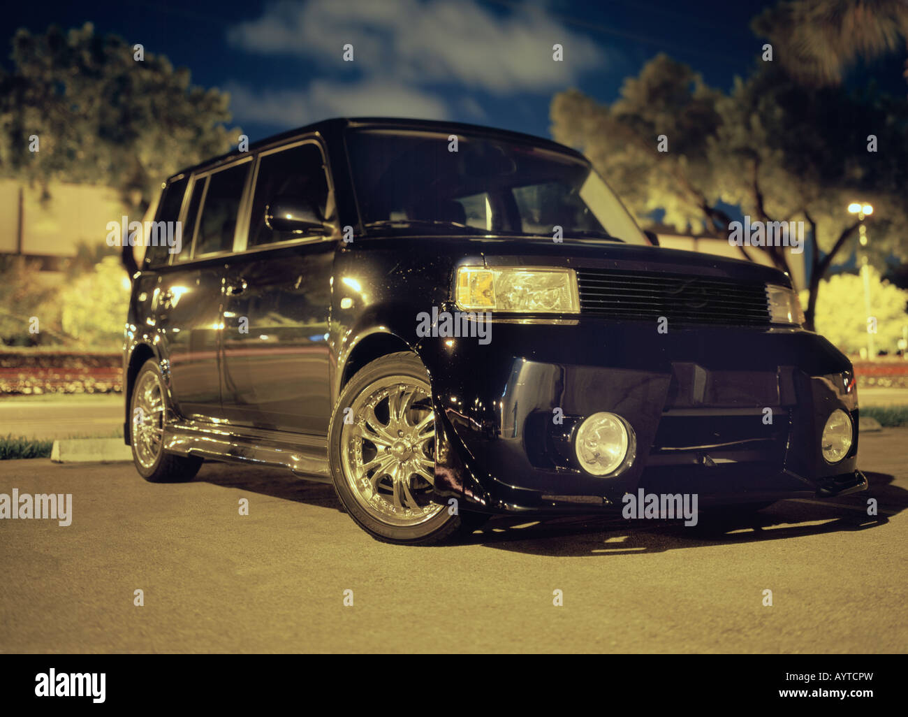 Modified Street Rod Mini Van located on a side street in Miami Florida ...