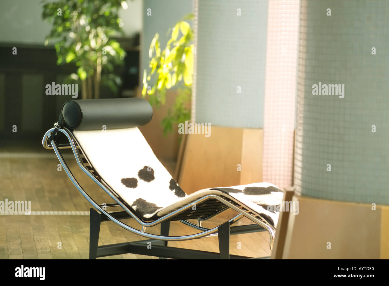 Room interior with reclining chair Stock Photo - Alamy