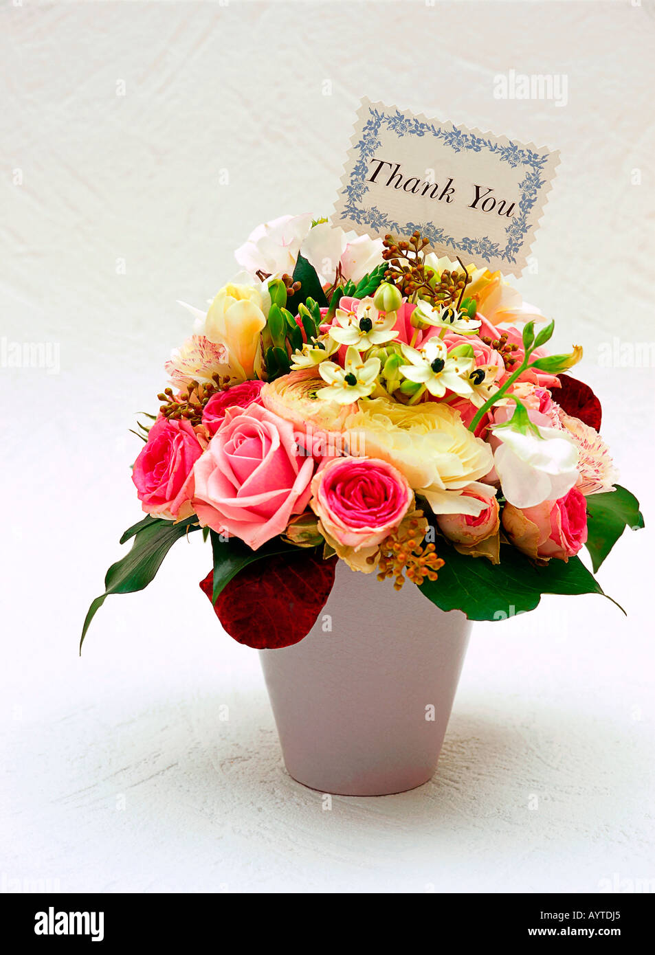 Thank you bouquet Stock Photo - Alamy