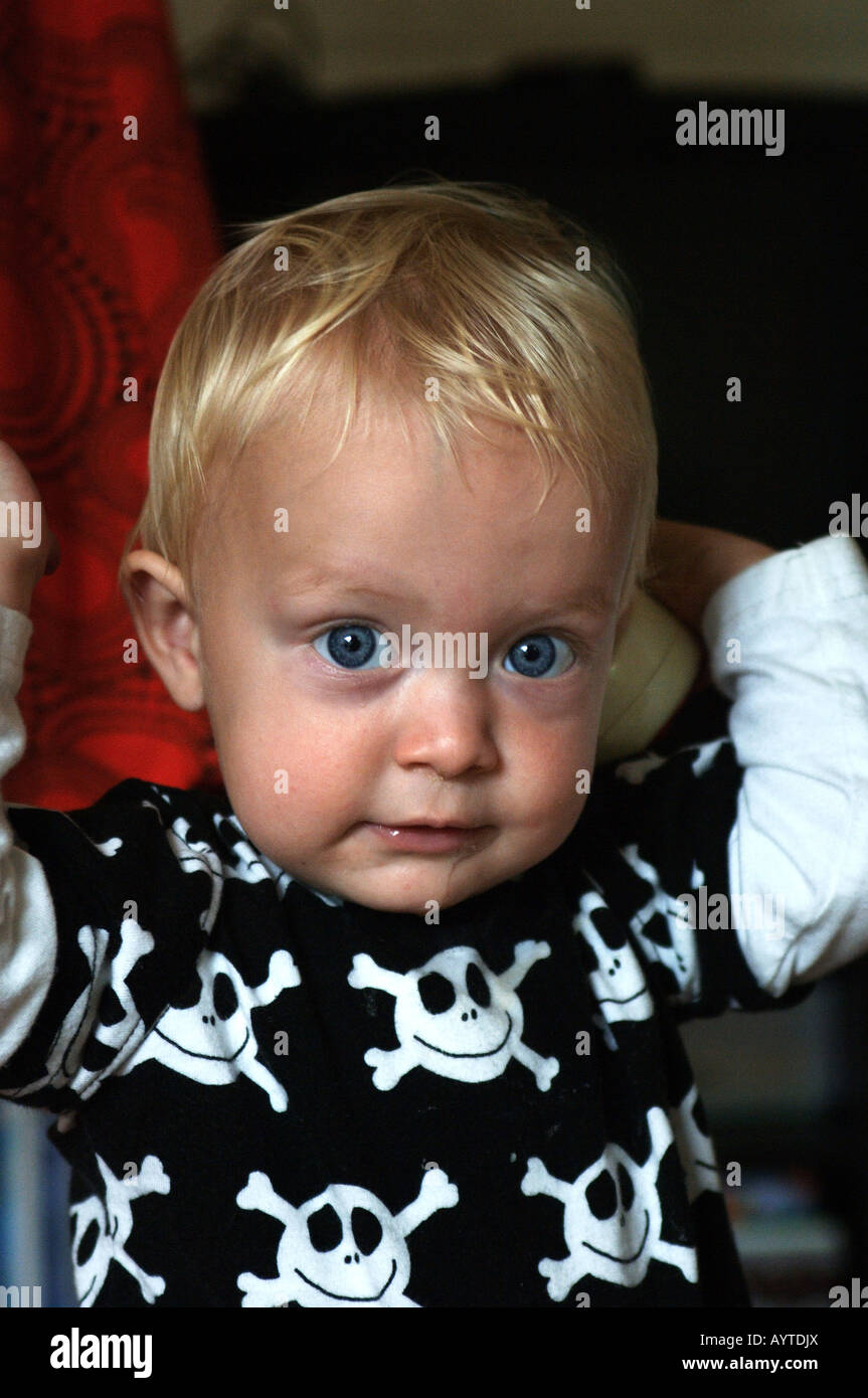 Portrait of a one year old boy Stock Photo - Alamy