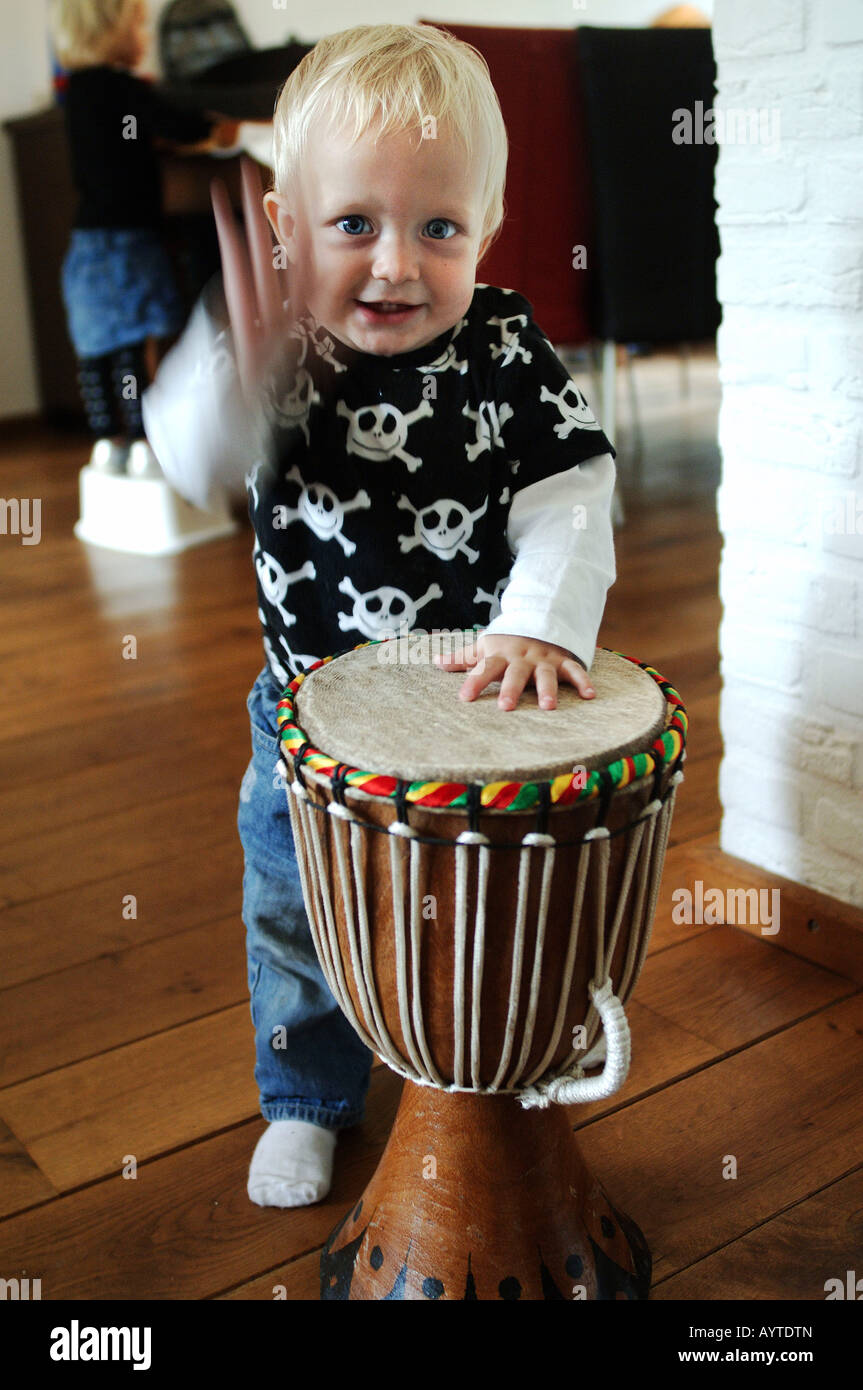 Baby Playing Drums