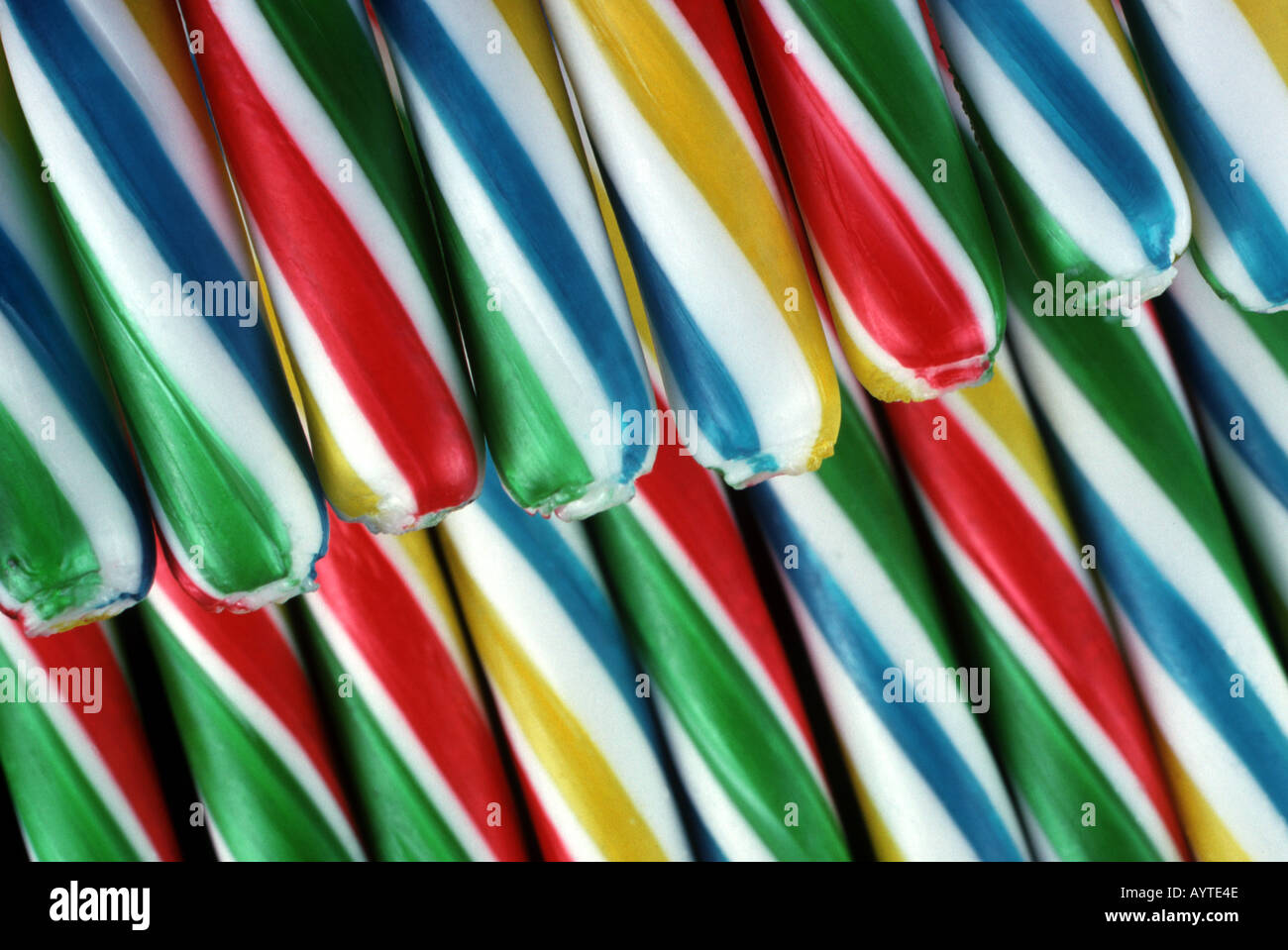 Candy canes close up Stock Photo - Alamy