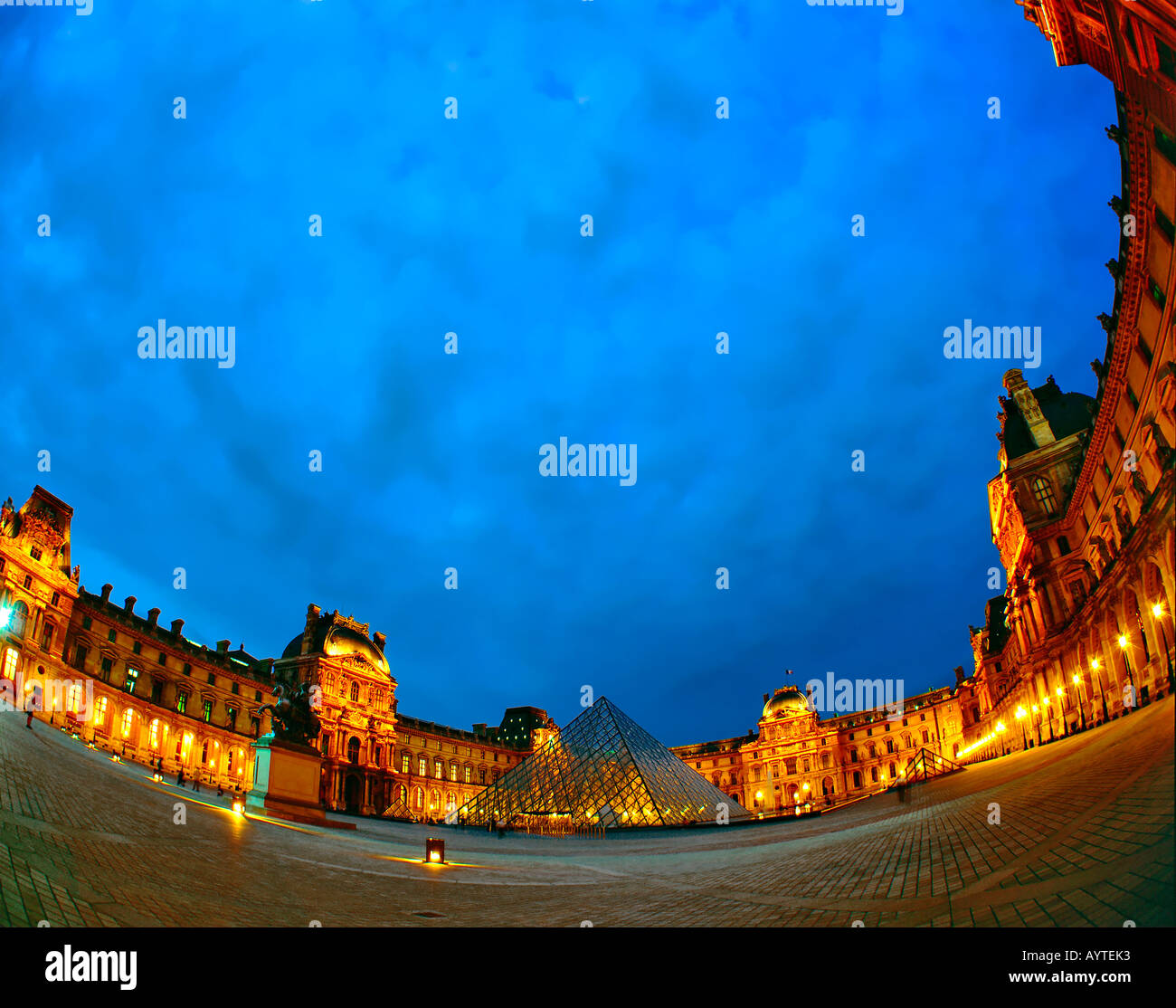 The pyramid outside of the Louvre Stock Photo - Alamy