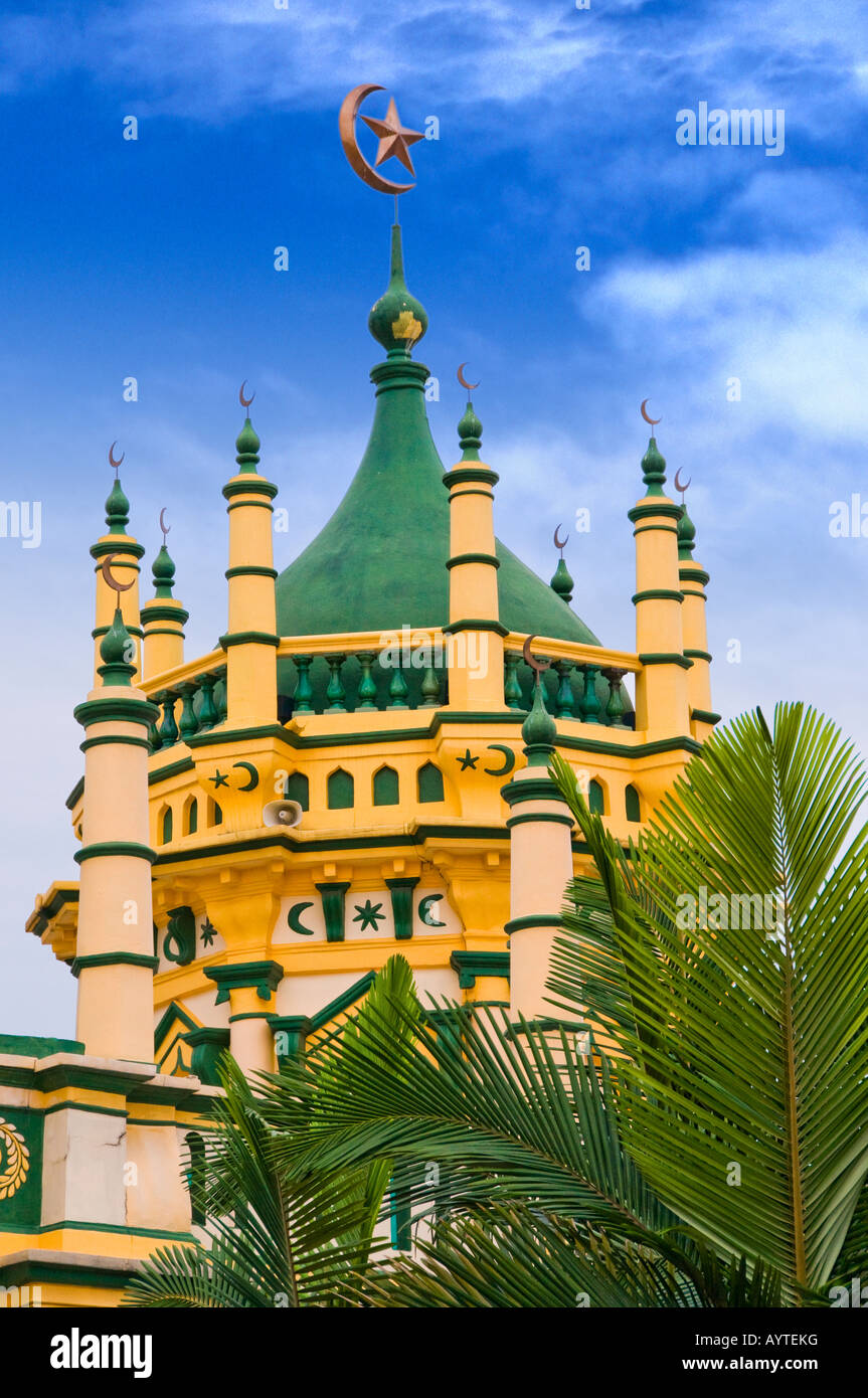 Exterior spires of Masjid Abdul Gafoor Mosque in Little India area of ...