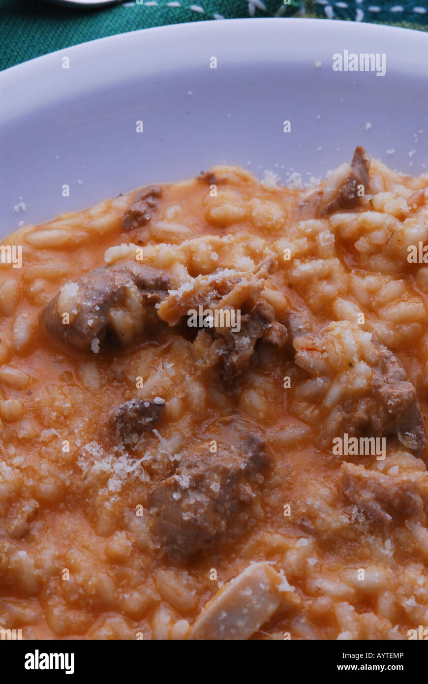 Sbirraglia risotto with chicken - Veneto - Italian kitchen Stock Photo ...