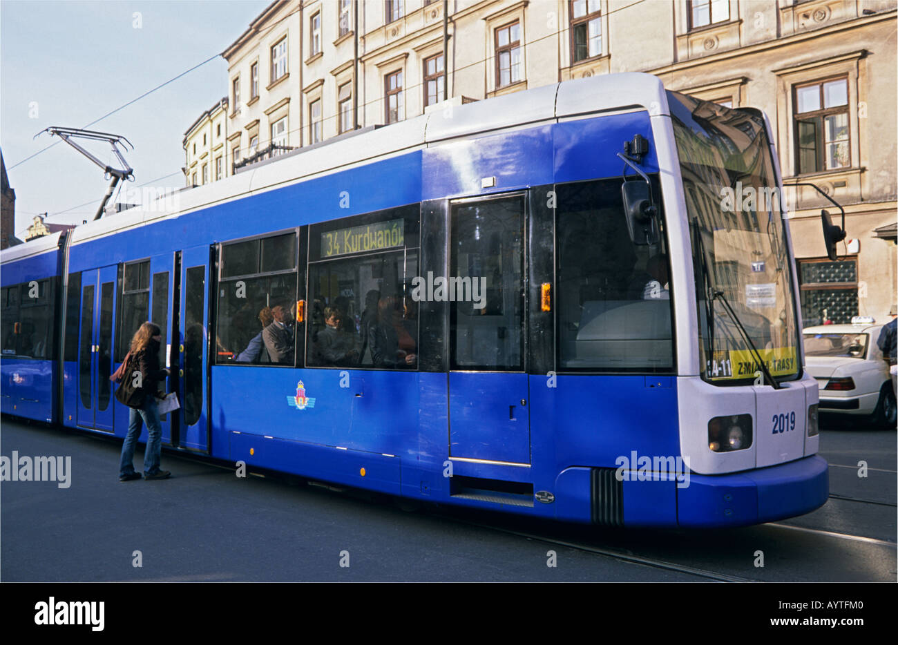 Tram Krakow Poland Europe Stock Photo - Alamy