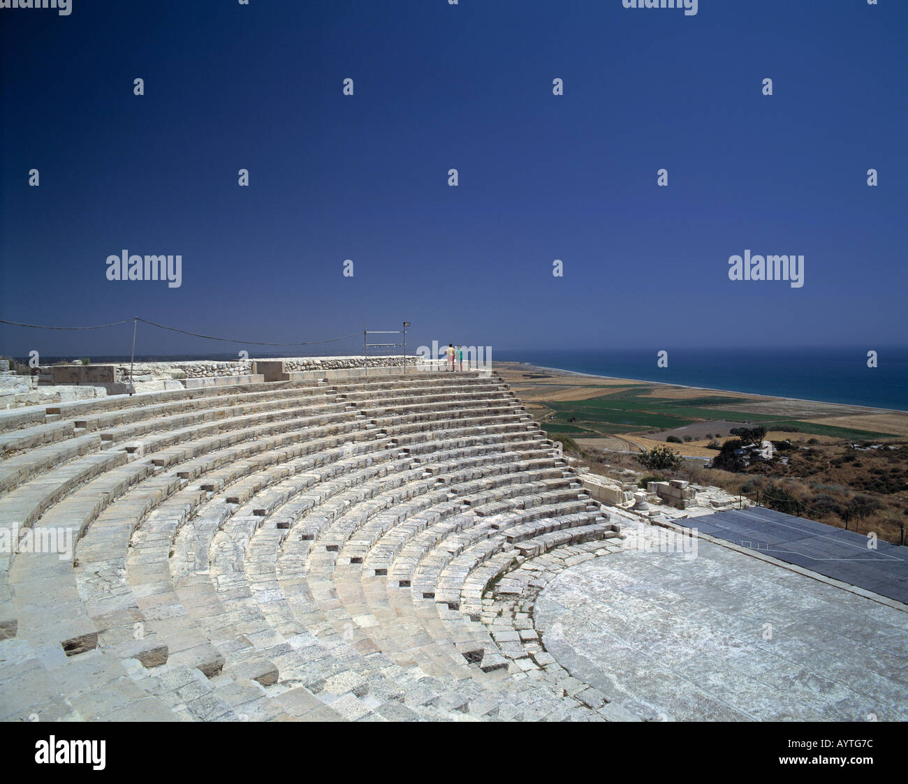 Amphitheater, archaeologische Ruinenstaette Curium auf Zypern Stock ...