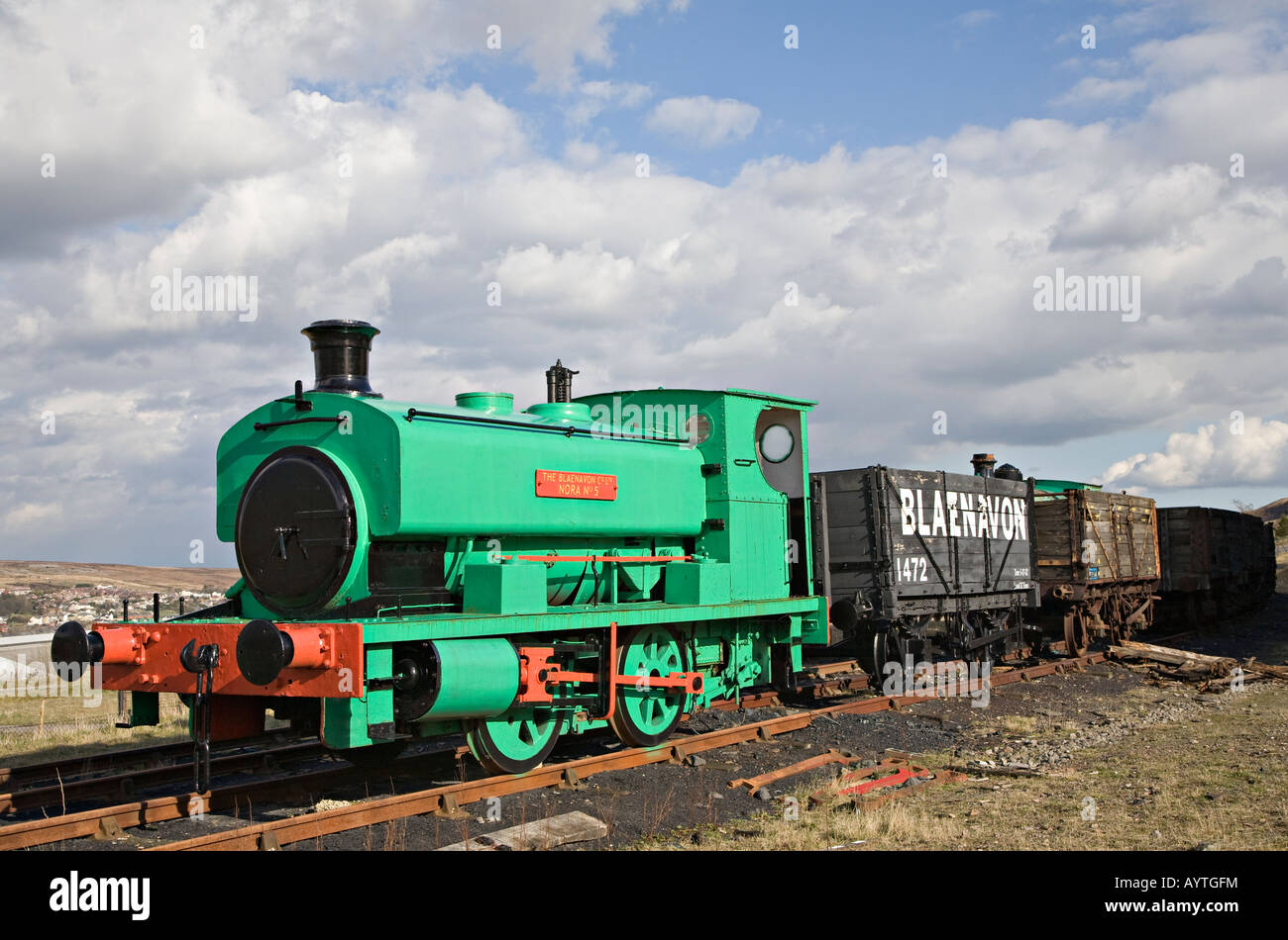 Mining train wales hi-res stock photography and images - Alamy