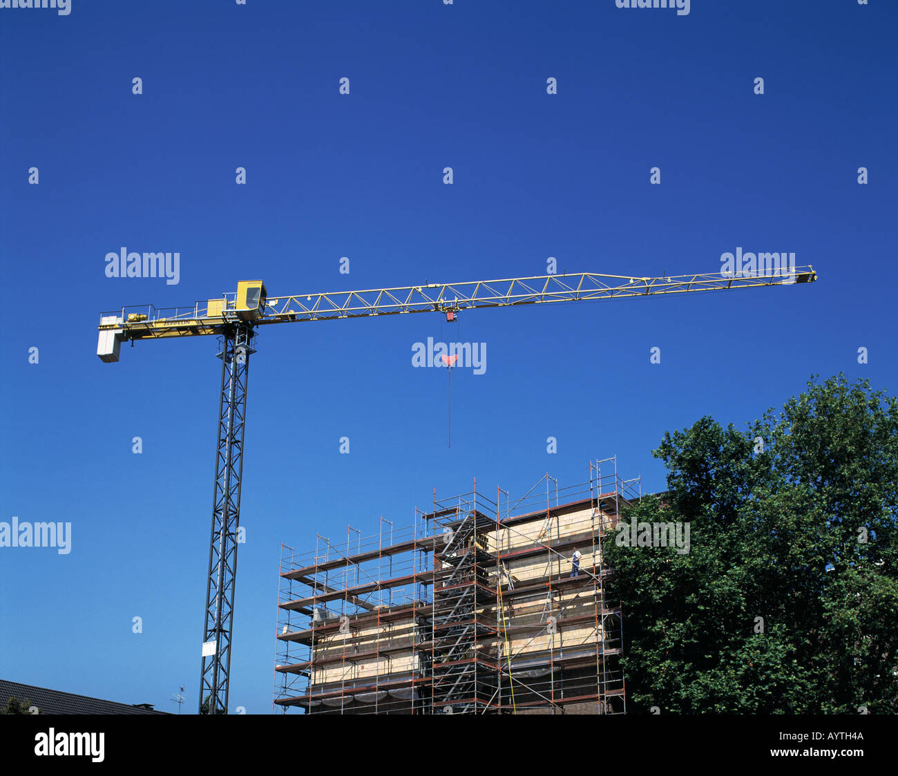 construction works, building site, building crane, work, job ...