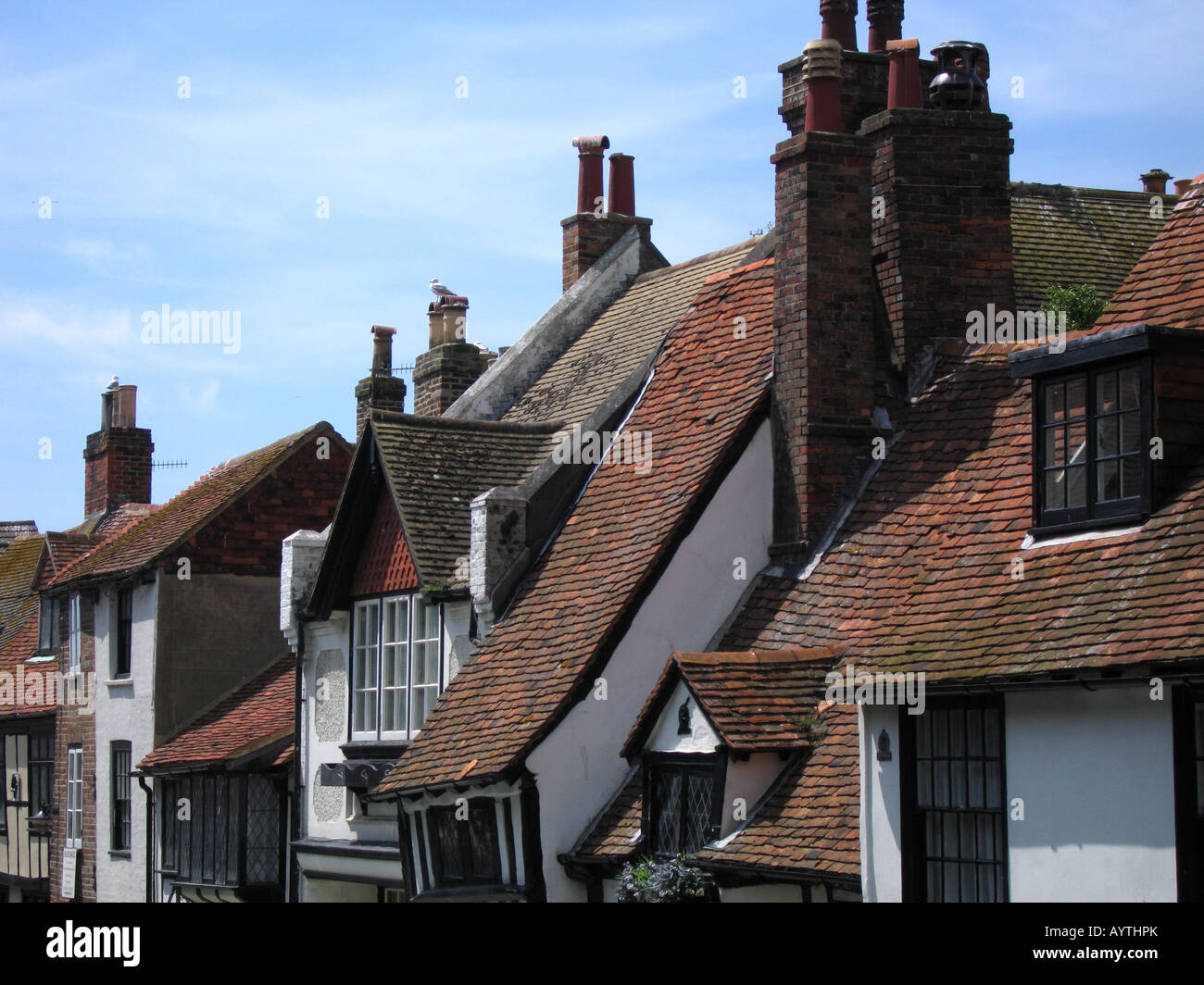 Roof detail Old Town Hastings Sussex England UK Stock Photo - Alamy