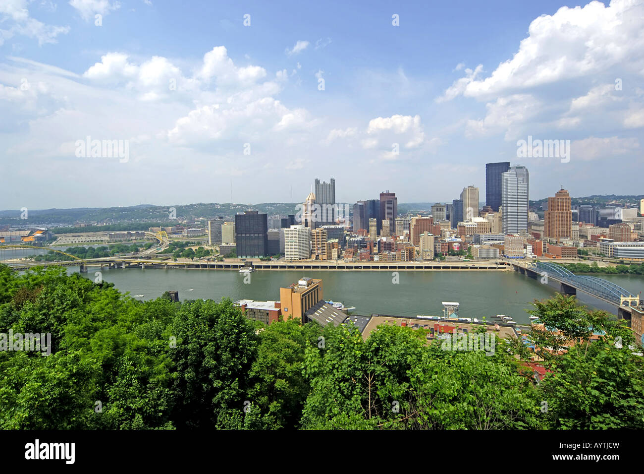 View from the top of Mount Washington looking at Pittsburgh ...