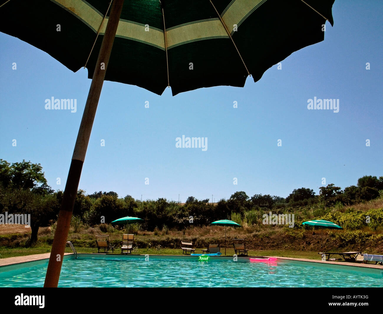 outdoor swimming pool, italian vacation Stock Photo - Alamy