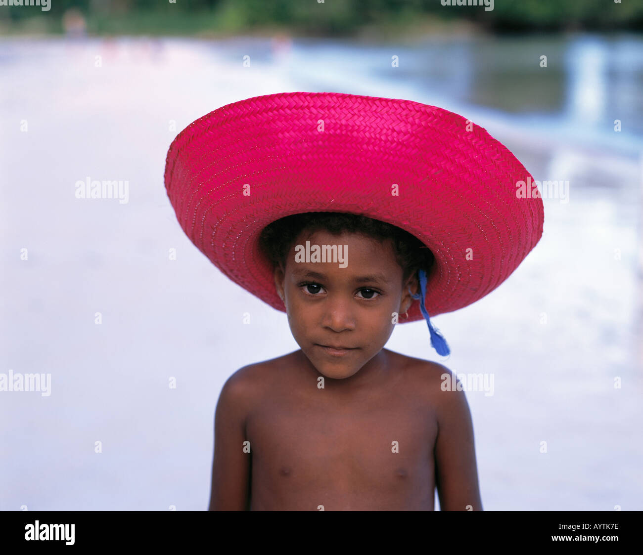 children, child, young girl, half-breed, mulatto, portrait, red straw ...