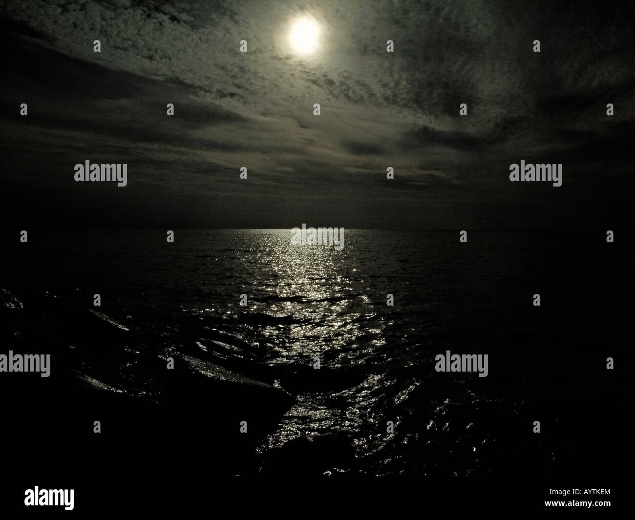 dark ocean view Stock Photo - Alamy