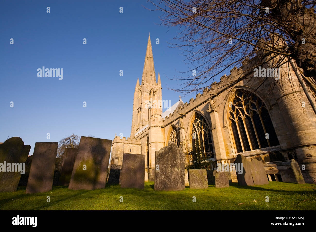 St Wulframs Church Grantham Lincolnshire England Stock Photo - Alamy