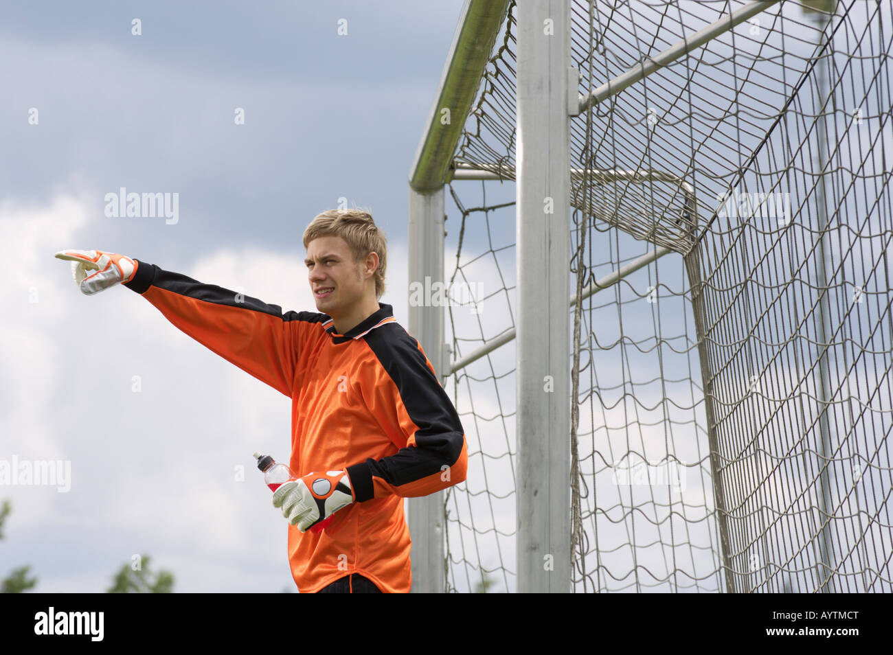 Goalkeeper standing in goal hi-res stock photography and images - Alamy