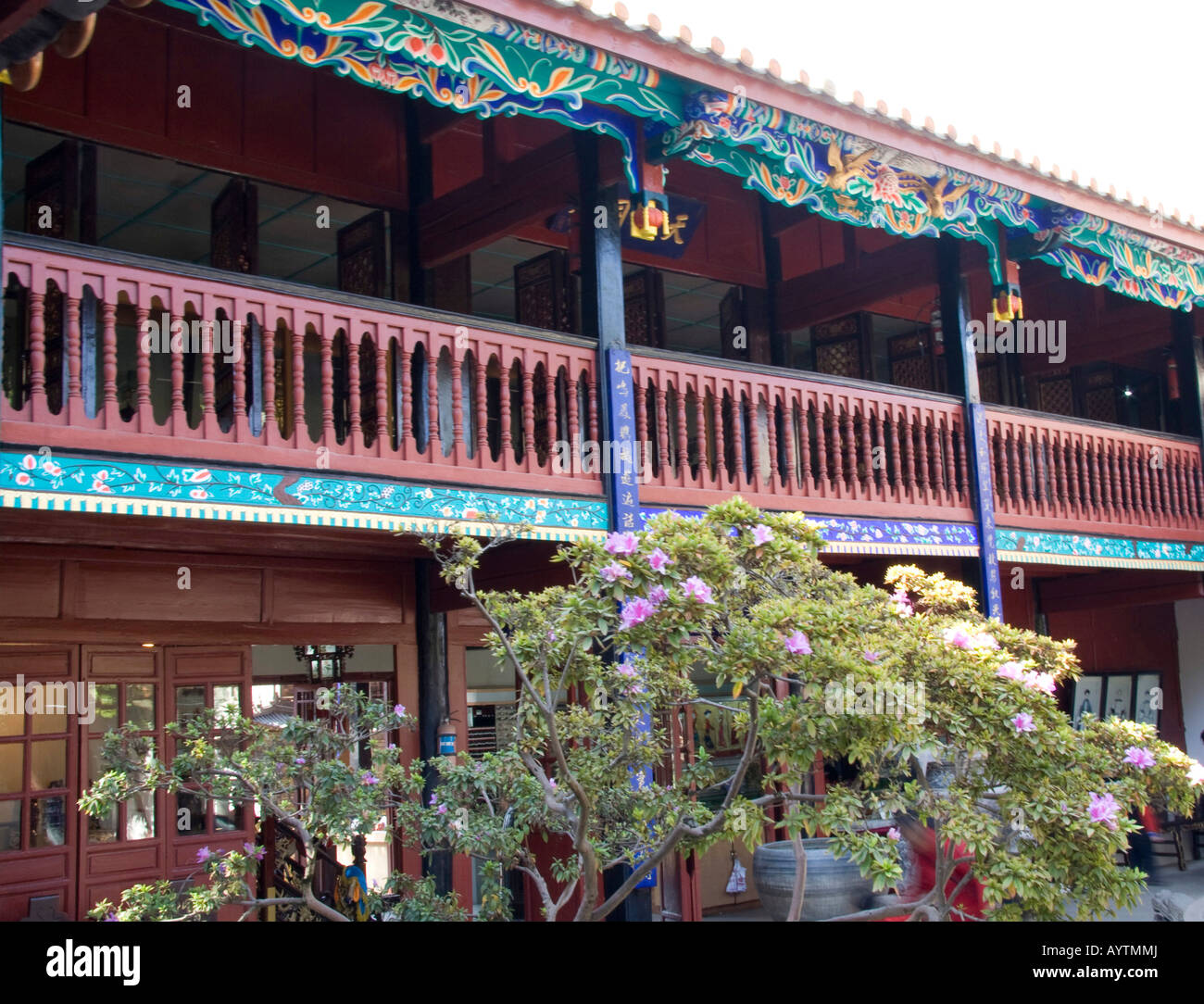 The corridor of the ancillary building at the Golden Temple , outskirts ...