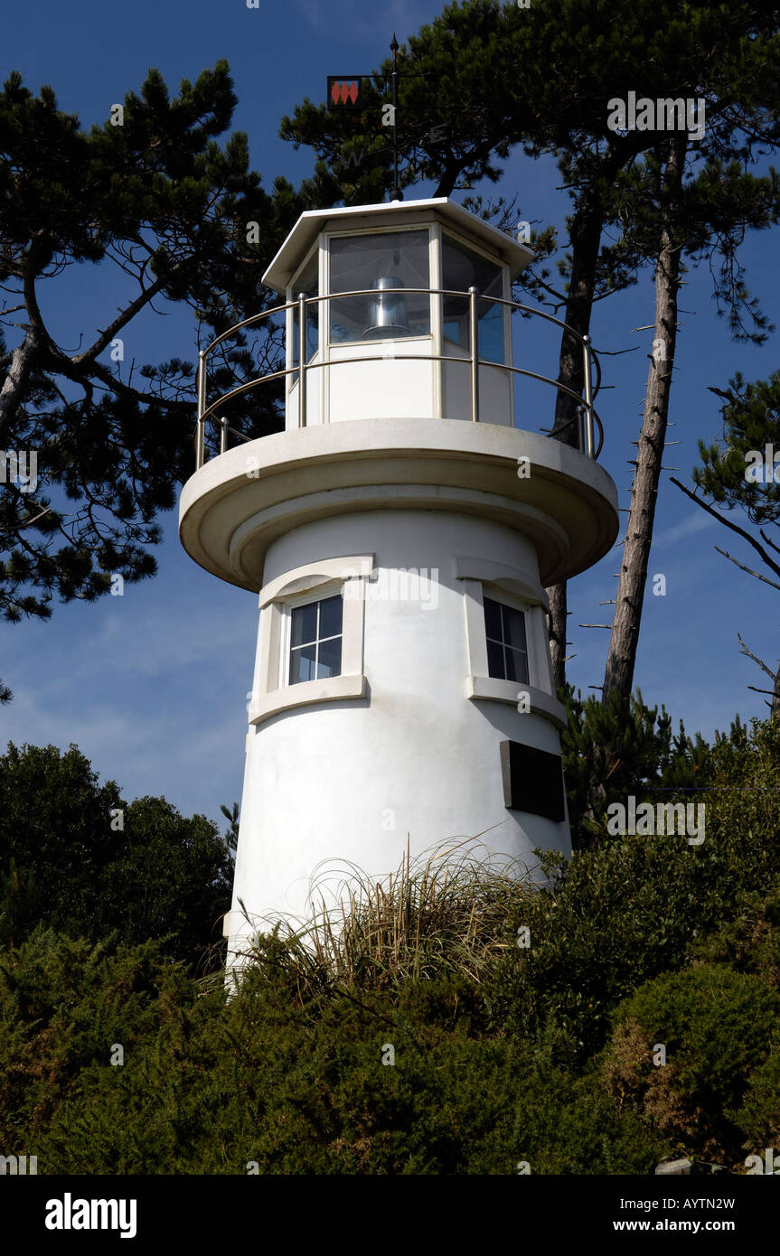 Lepe Lighthouse on the Solent Hampshire coast United Kingdom. Beaulieu ...