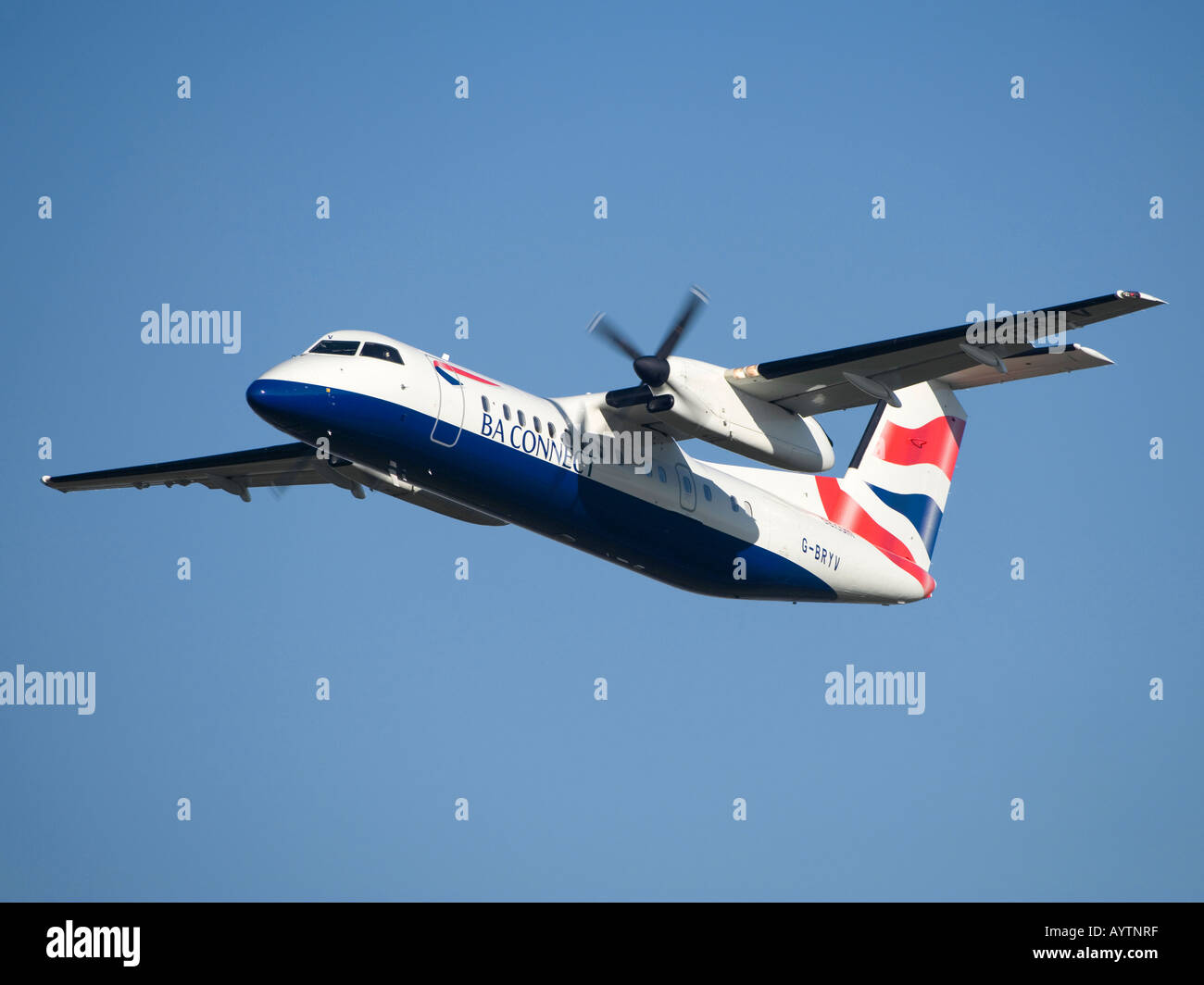 British Airways BA Dash 8 Stock Photo - Alamy