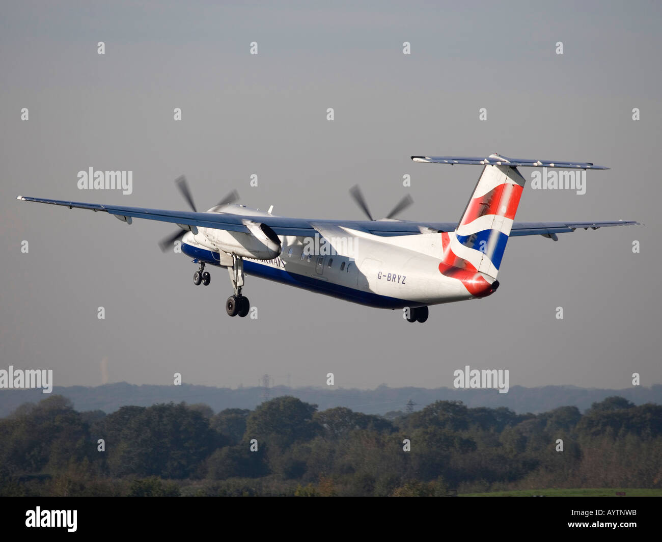 British Airways BA Dash 8 Stock Photo - Alamy