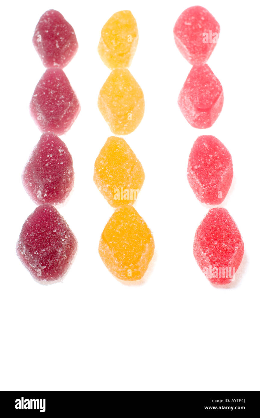 object on white food fruit drops Stock Photo - Alamy